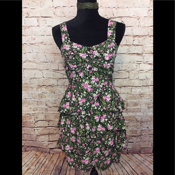 Ruby Rox | Dresses | Ruby Rox Floral Ruffles Dress Empire Size Medium ...